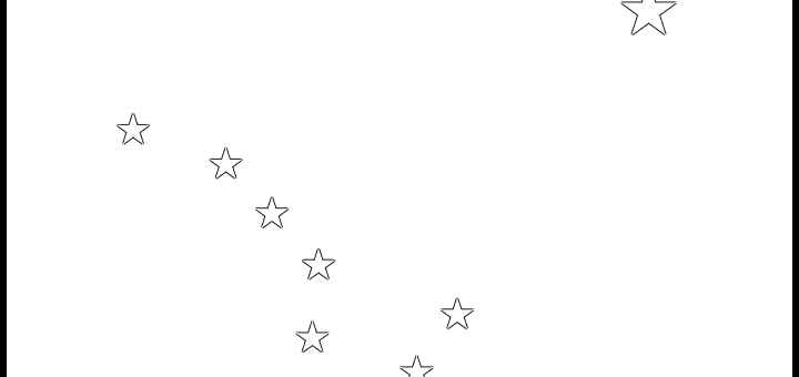 Alaska State Flag Coloring Page