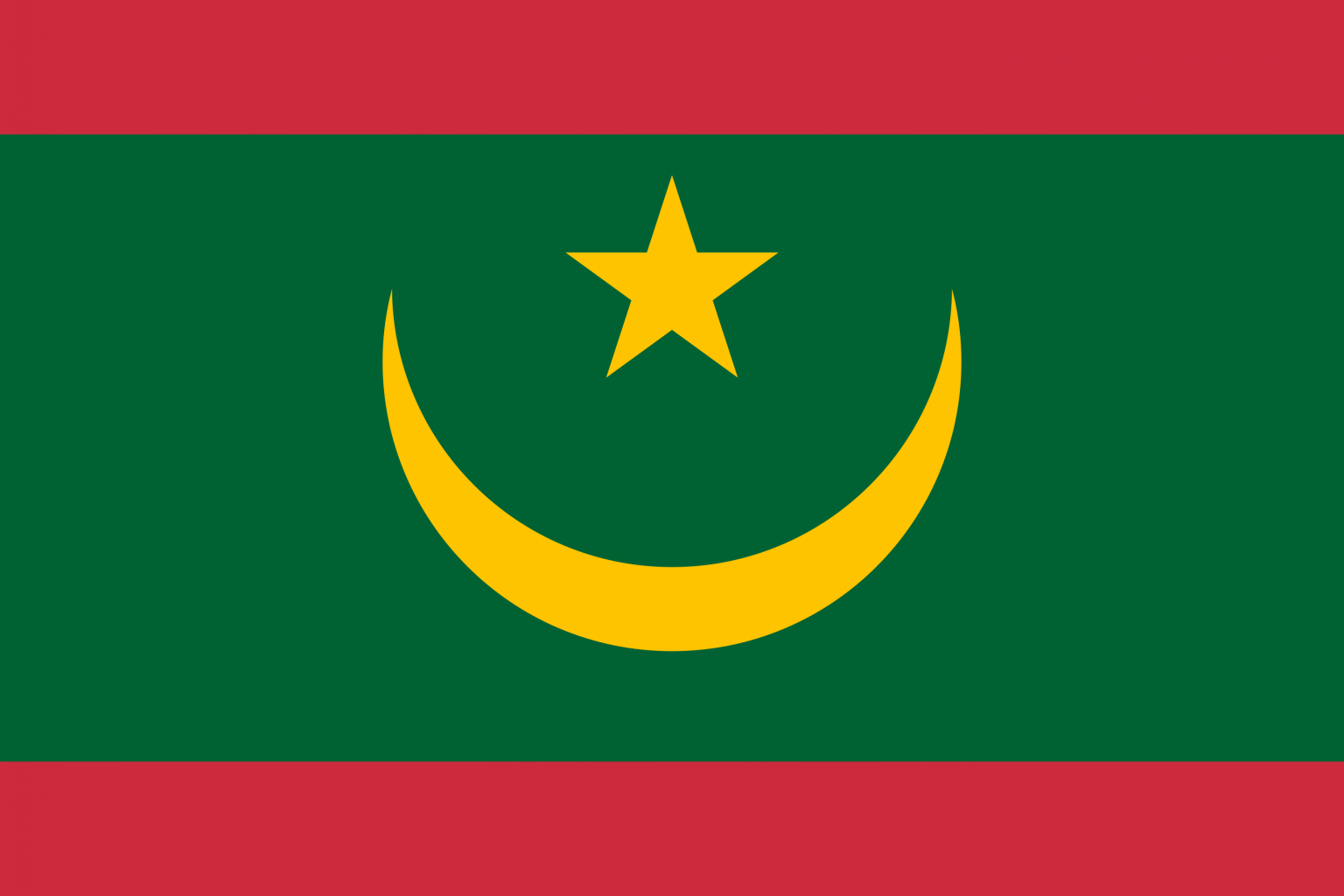 Mauritania Flag Colouring Page – Flags Web