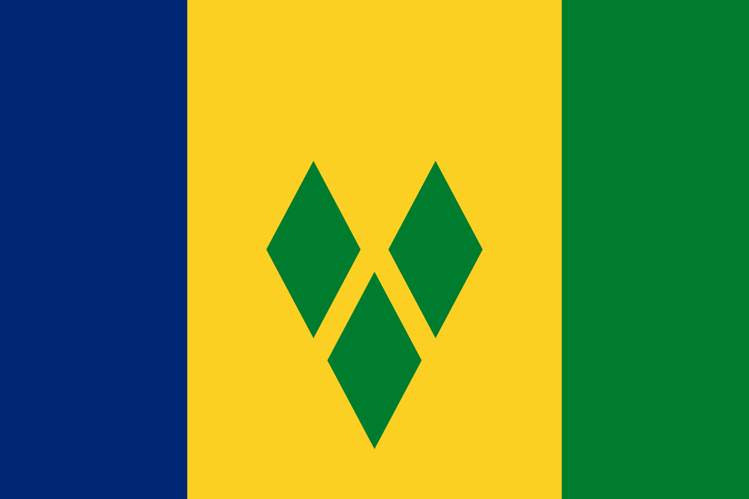Saint Vincent and Grenadines Flag Colouring Page – Flags Web
