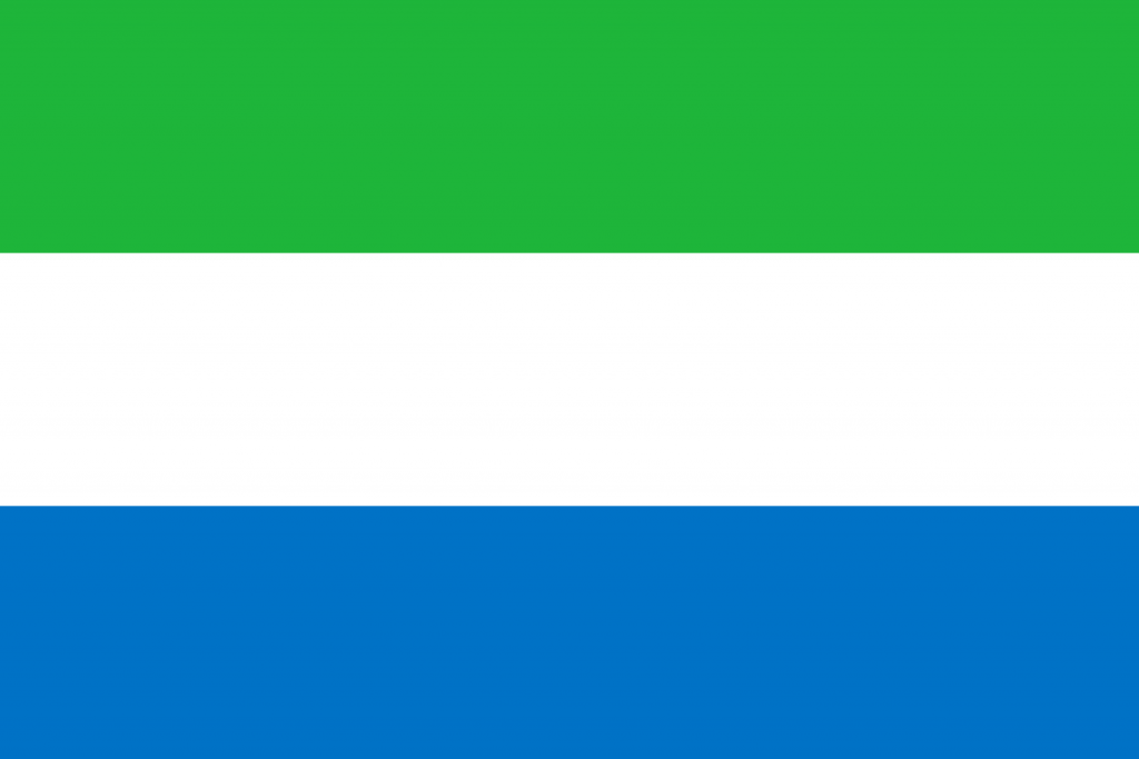 Sierra Leone Flag Colouring Page – Flags Web