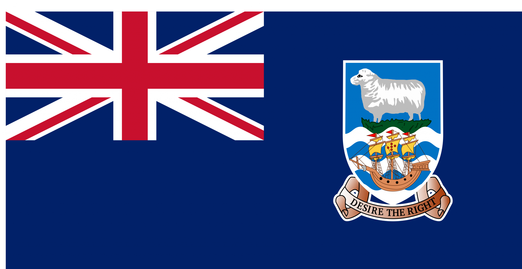Falkland Islands Flag Colouring Page – Flags Web