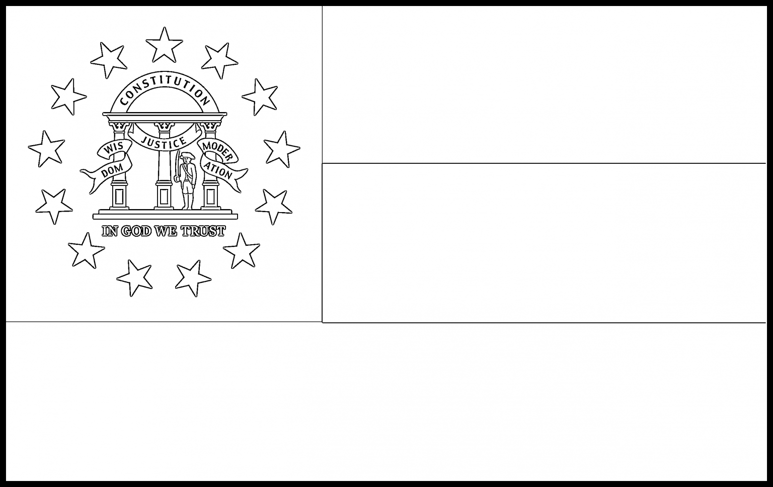 Alabama Flag Coloring Page – State Flag Drawing – Flags Web
