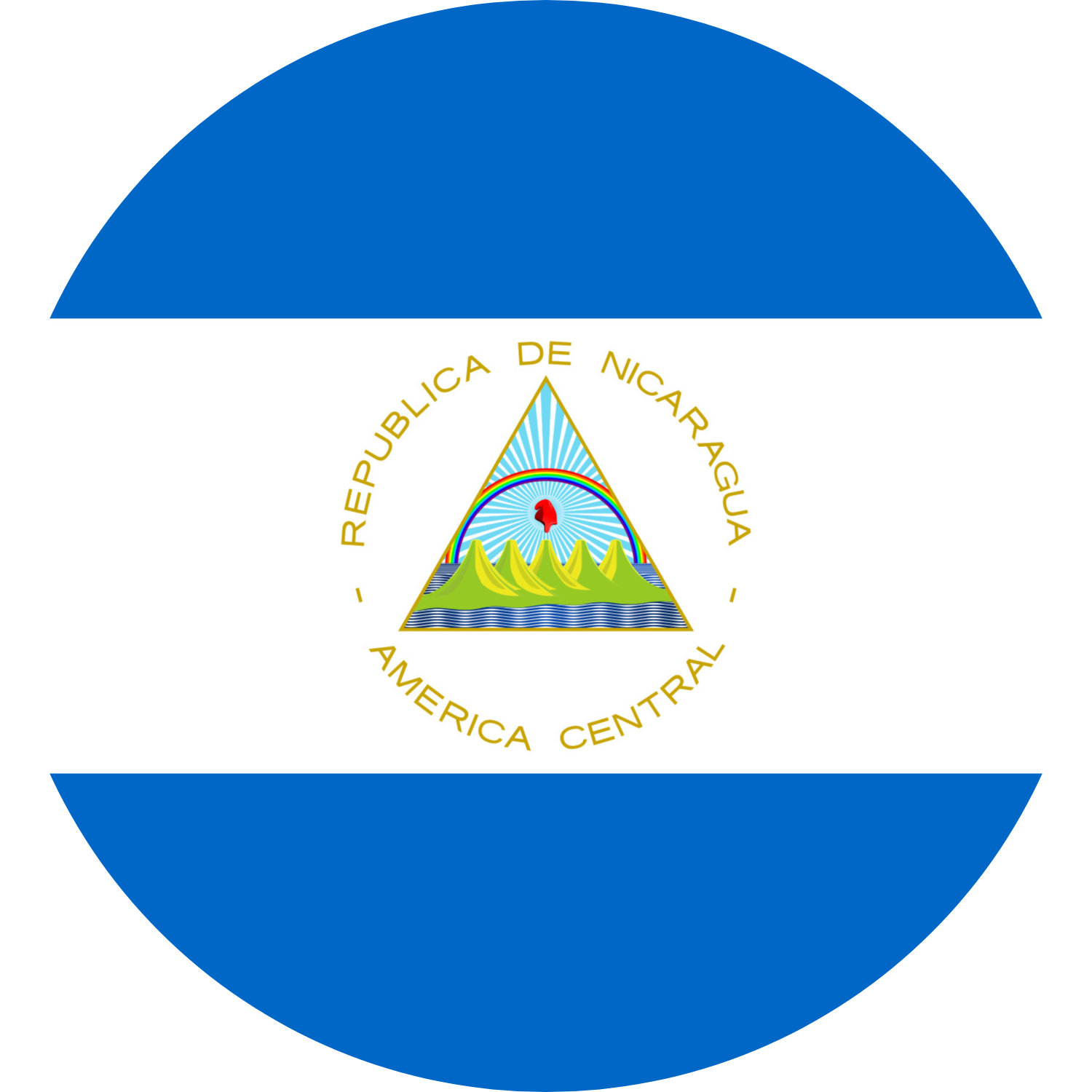 Nicaragua Flag Colouring Page – Flags Web