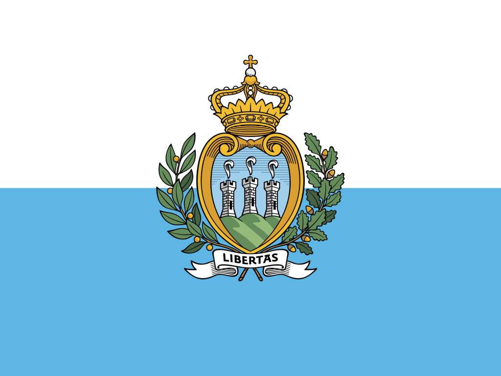 San Marino Flag Colouring Page – Flags Web