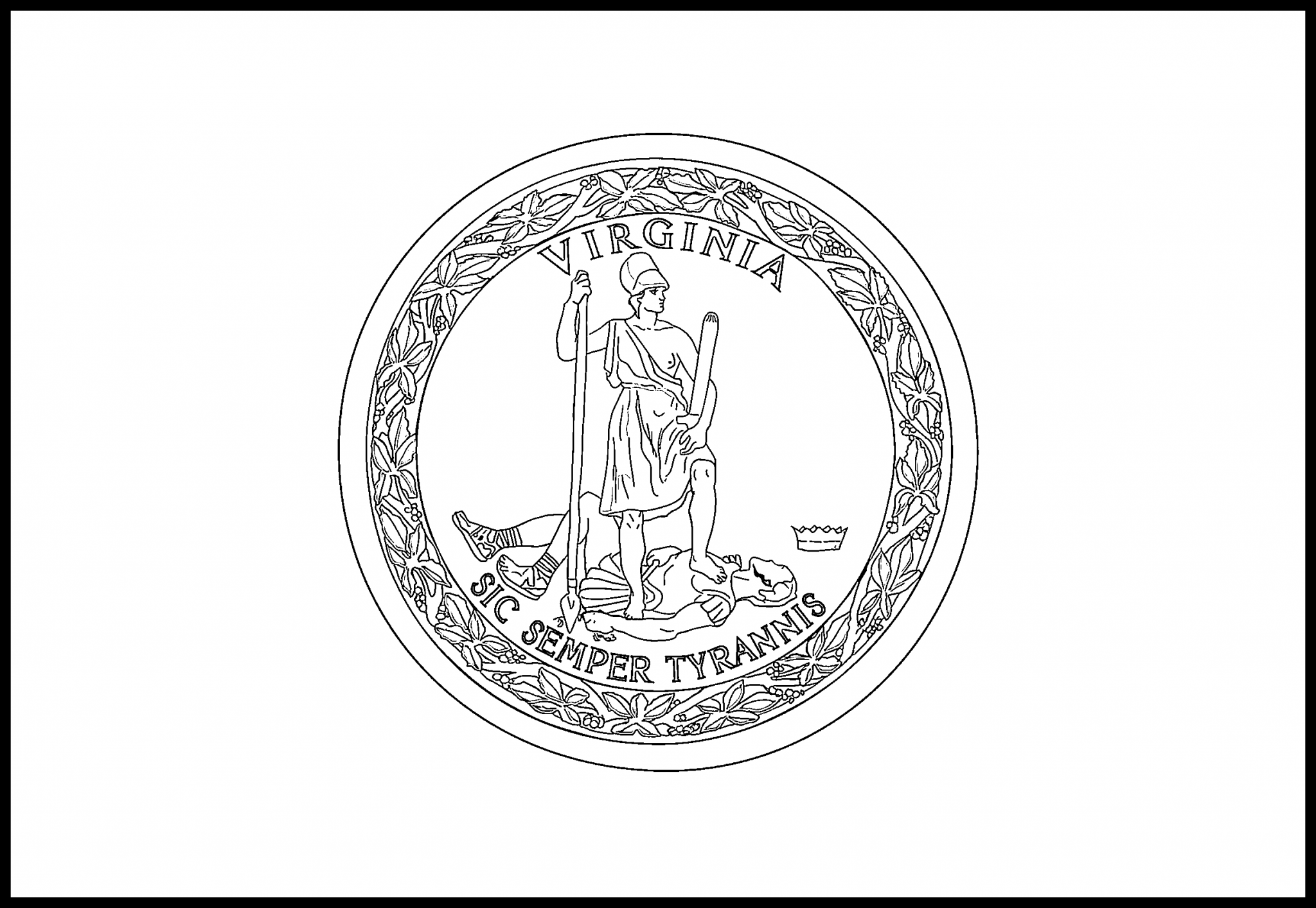 West Virginia Flag Coloring Page – State Flag Drawing – Flags Web